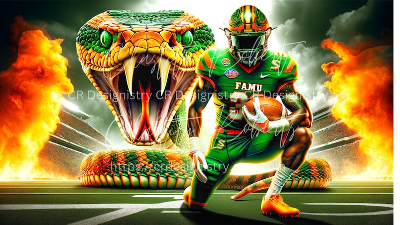 FAMU Football PNG File Only - Etsy