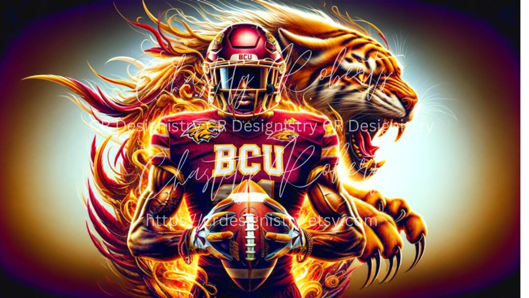 BCU Wildcats Football PNG File Only - Etsy