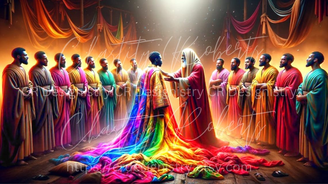Coat of Many Colors PNG File Only - Etsy