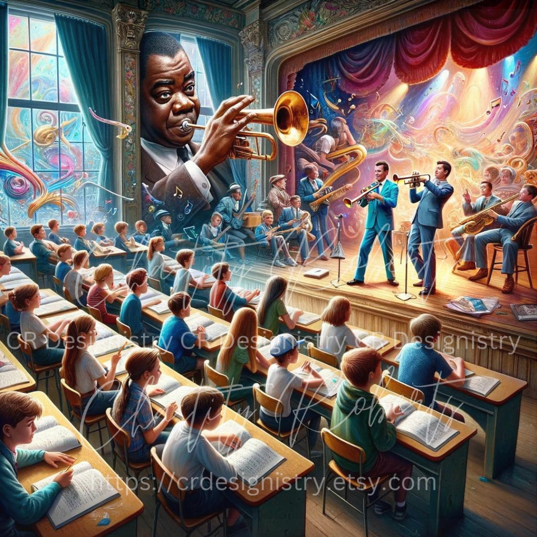 Our History - Louis Armstrong PNG File Only - Etsy