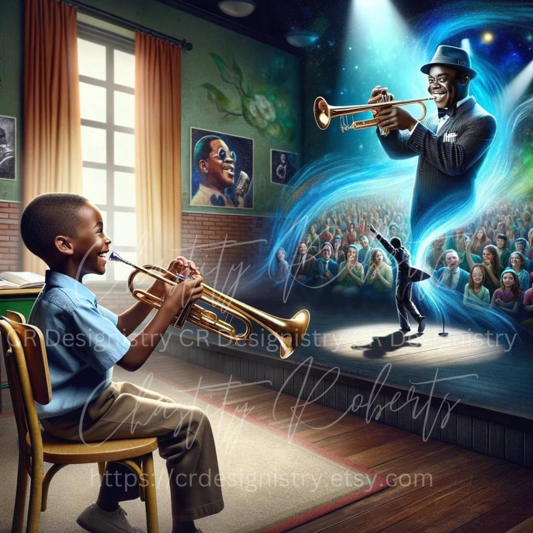 Our History - Louis Armstrong PNG File Only - Etsy