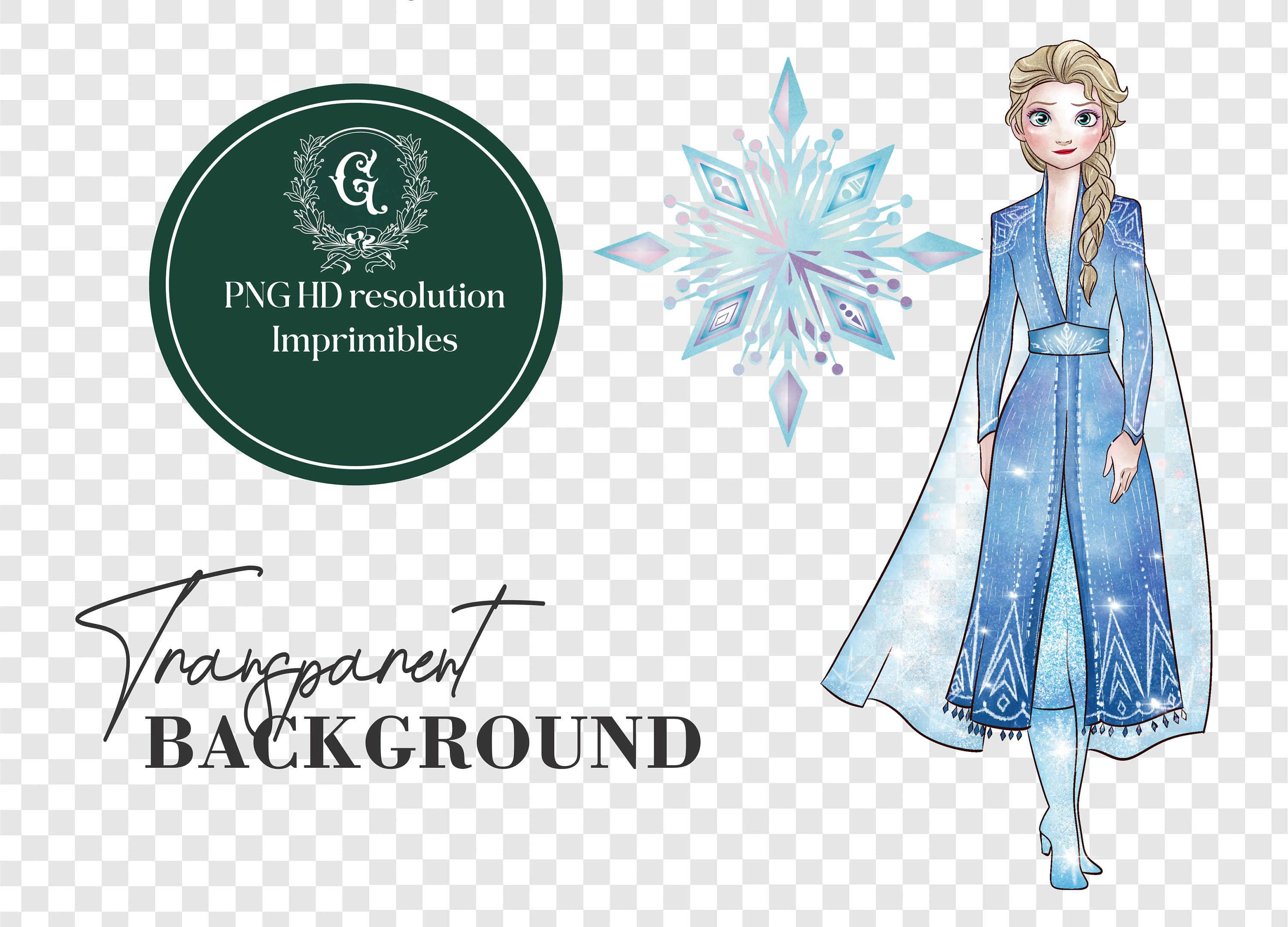 Frozen 2 Watercolor Clipart, PNG HD Resolution - Etsy