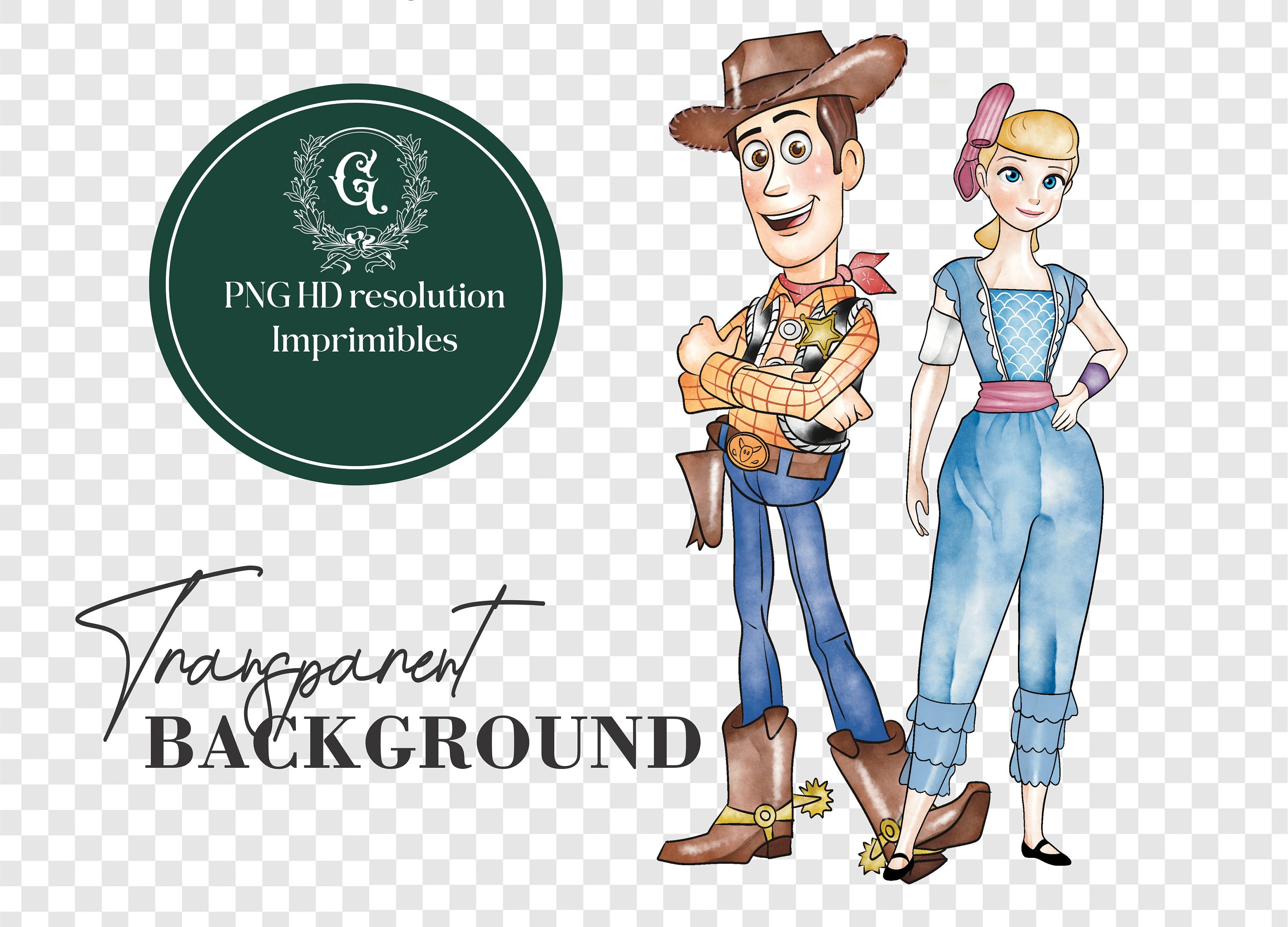 Toy Story Watercolor Clipart, PNG HD Resolution - Etsy