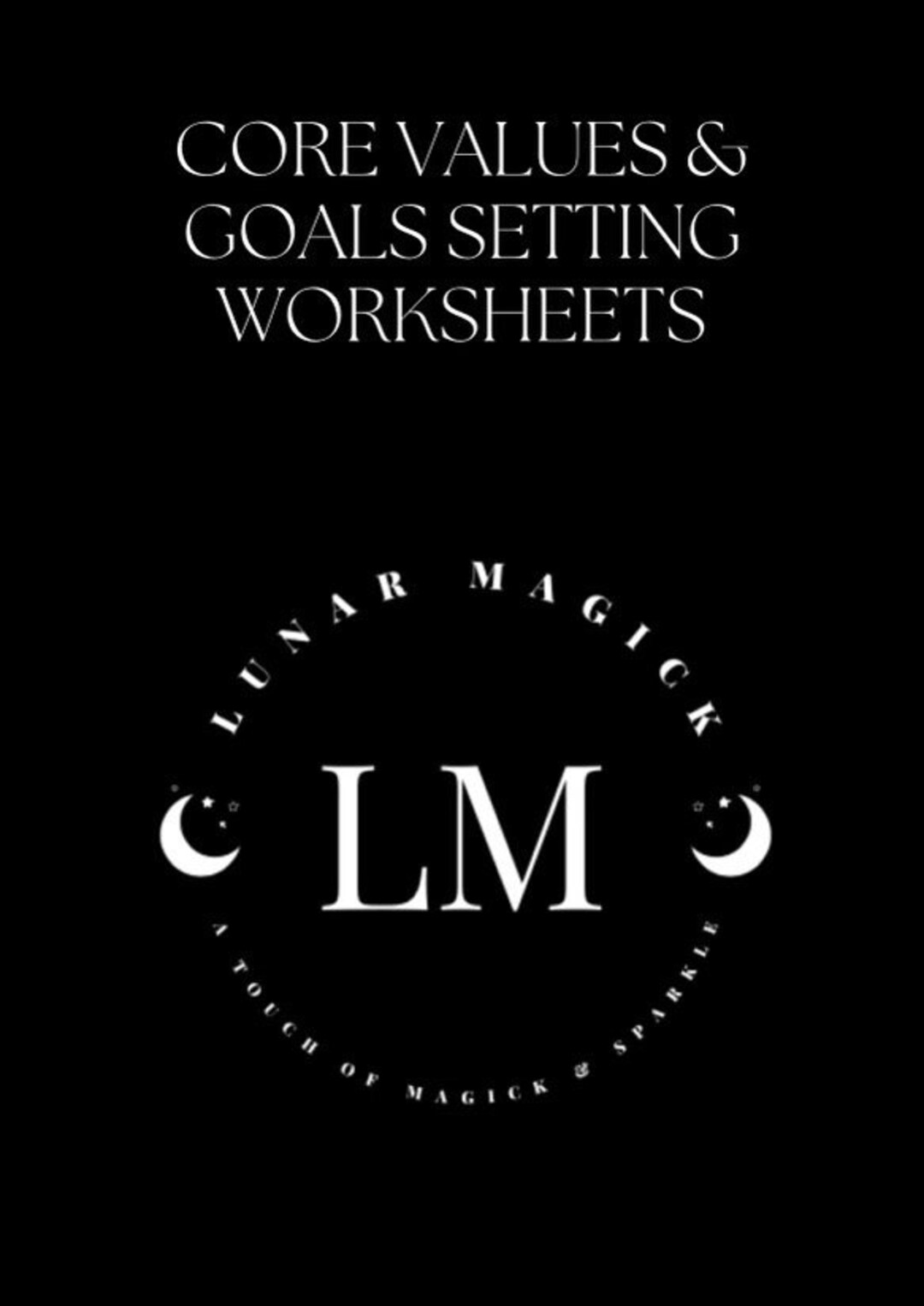 Core Values & Goal Setting Workbook - Etsy