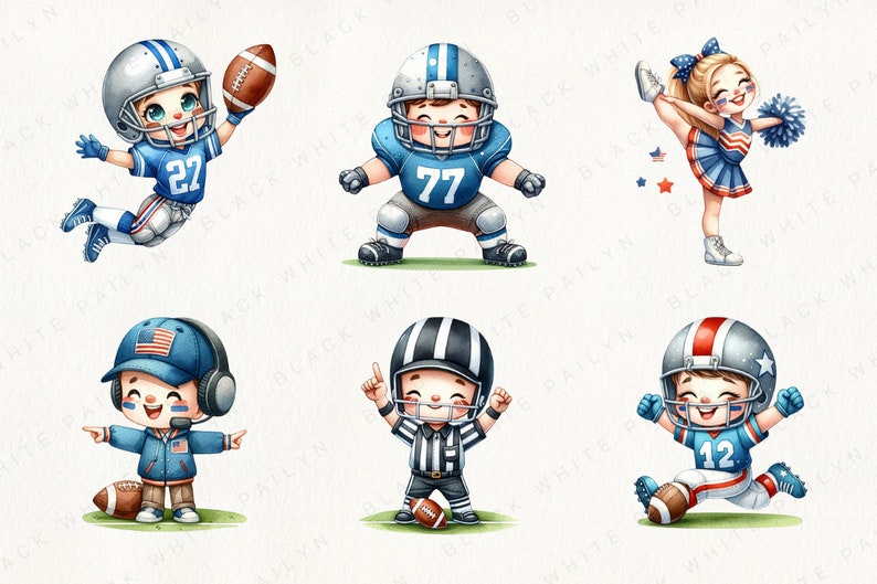 Cute American Football Clipart,football Png,cute Sports Illustrations ...
