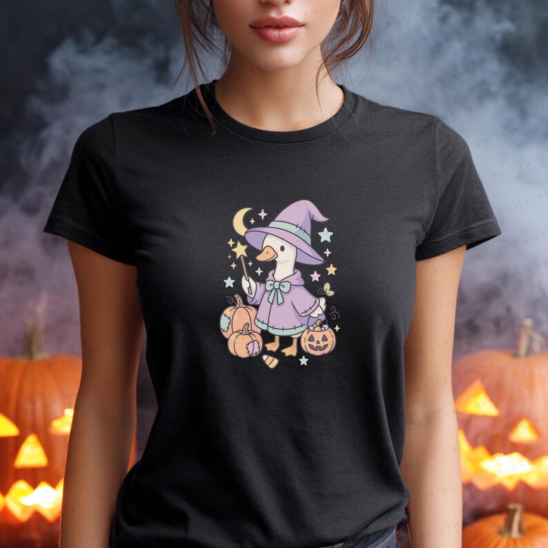 Halloween Goose Witch PNG Clipart: Patchwork Pumpkins, Candy Pail ...