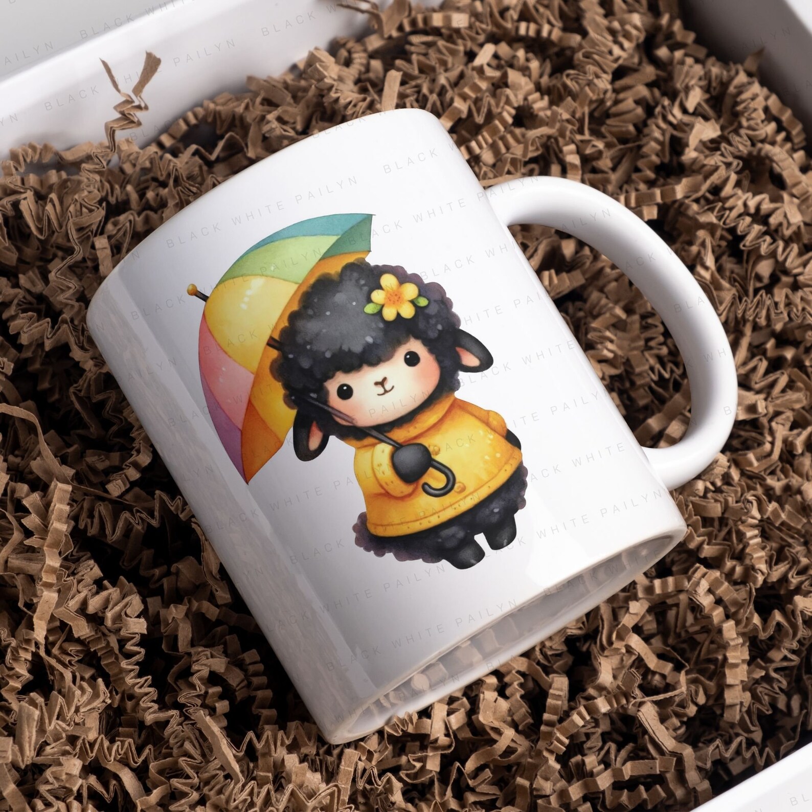 Cute Black Sheep Clipart, Black Sheep PNG, Black Sheep in Raincoat ...