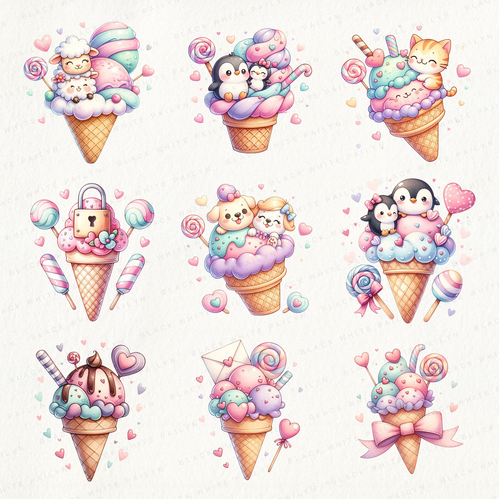 Valentine's Day Ice Cream Clipart,ice Cream Png,ice Cream Clipart ...
