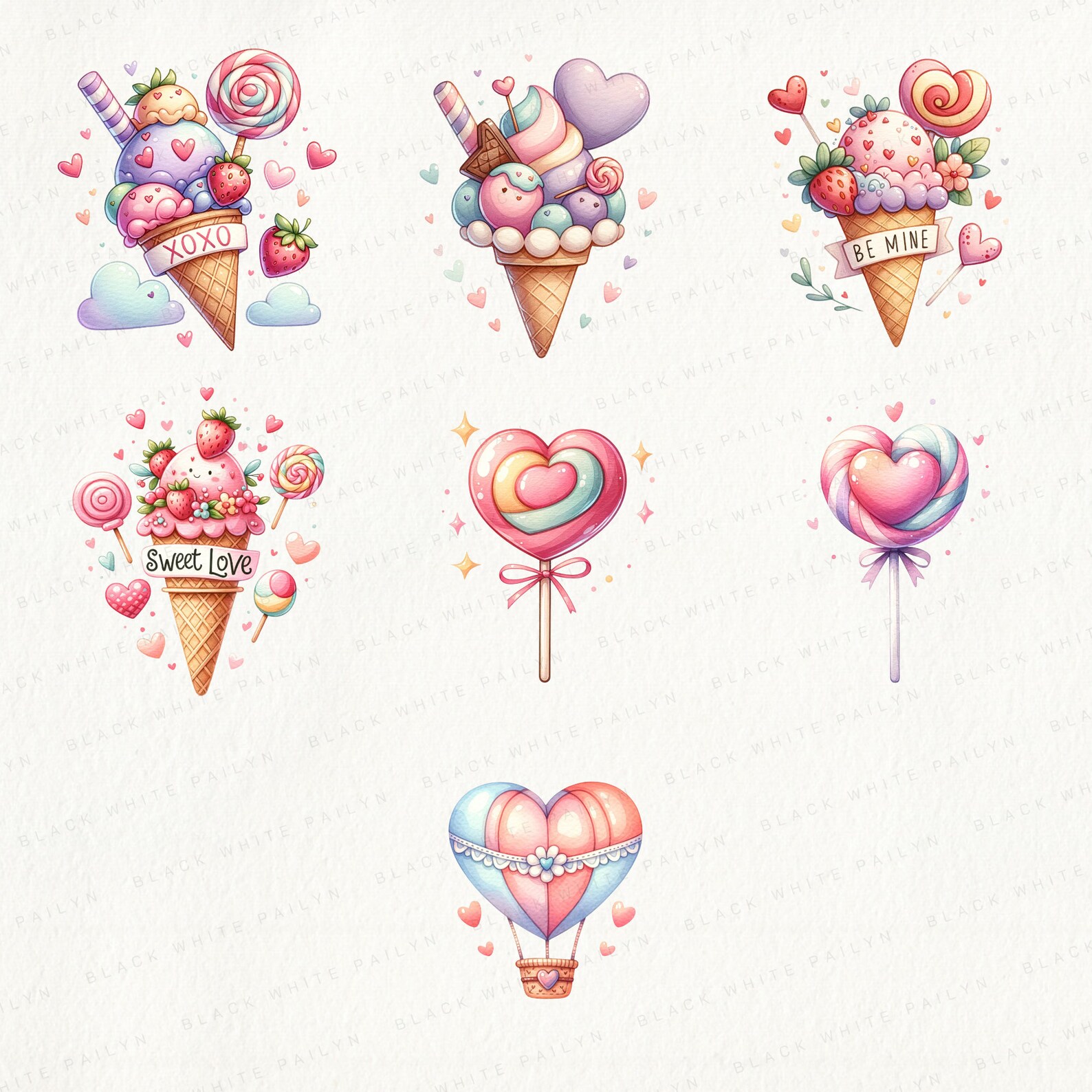Valentine's Day Ice Cream Clipart,ice Cream Png,ice Cream Clipart ...