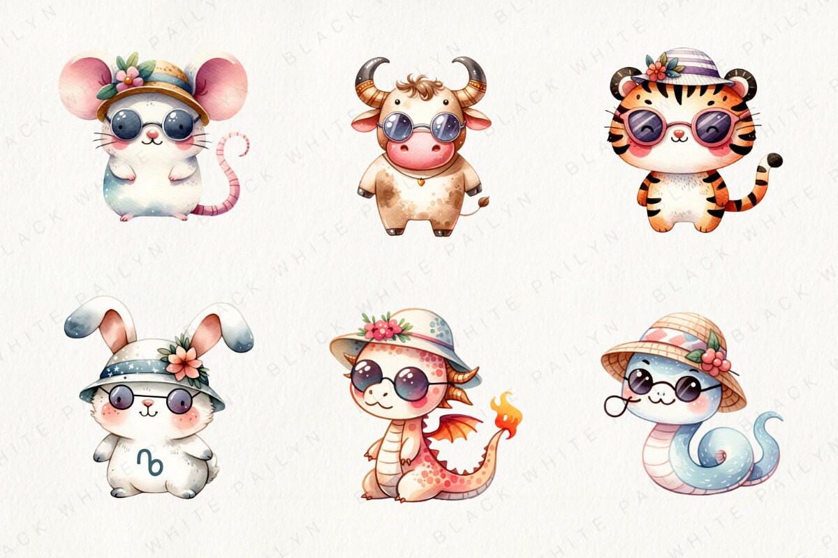 Cute Chinese Zodiac Clipart,zodiac Clipart ,zodiac Png,horoscope ...