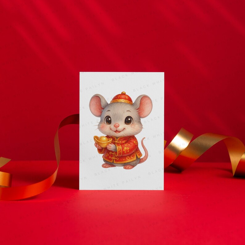 12 Chinese Zodiac Animal Clipart PNG Set, Cute Lunar New Year Zodiac ...