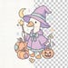 Halloween Goose Witch PNG Clipart: Patchwork Pumpkins, Candy Pail ...