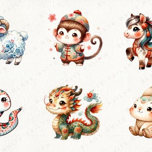 Cute Chinese Zodiac Clipart,zodiac Clipart ,zodiac Png,horoscope ...