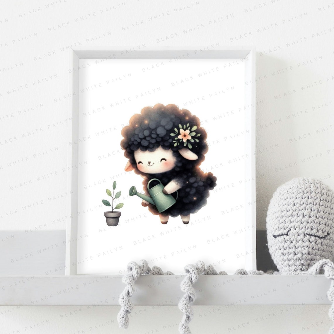 Cute Black Sheep Clipart, Black Sheep PNG, Black Sheep in Raincoat ...