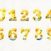 Yellow Summer Alphabet Decorated With Summer Elements,beach,sunflower ...