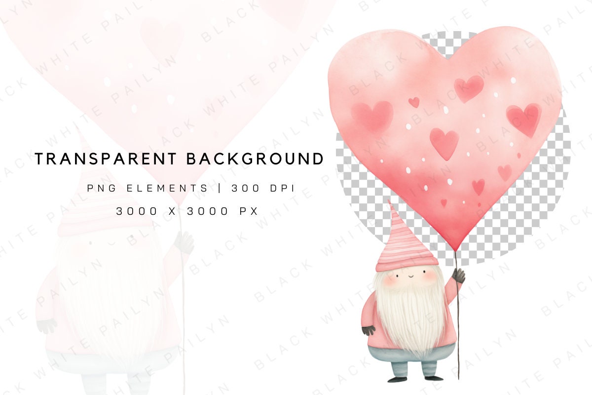 Pink Gnome Valentine Clipart,gnome for Shirt,valentine Couple,gnome for ...