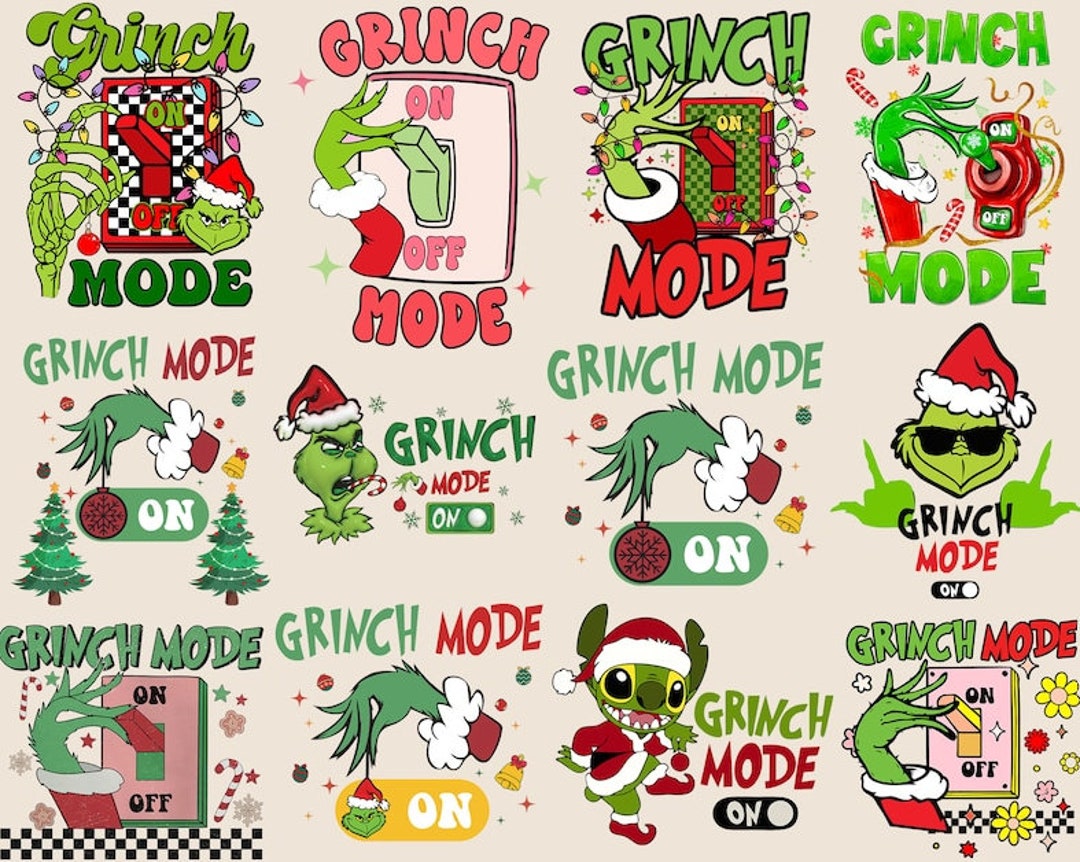 Grinch Fashion PNG Grinch Png Christmas Png Retro Christmas - Etsy