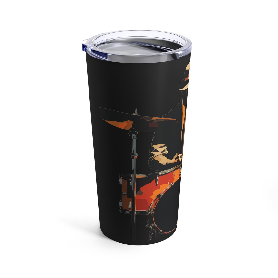 Jazz Rhythms Insulated Tumbler - Musician Silhouette Design, Tumbler ...