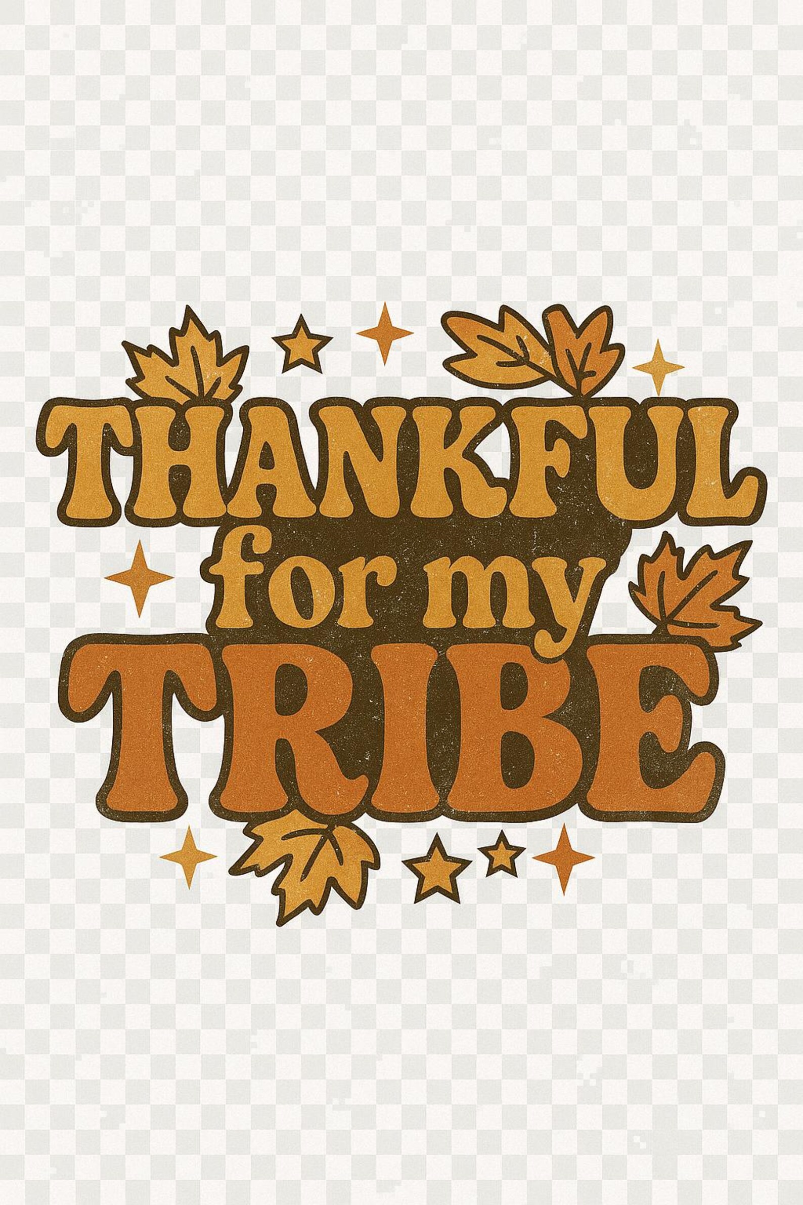 Retro Thanksgiving Clipart Bundle - Vintage Fall Vibes & Thankful PNG ...