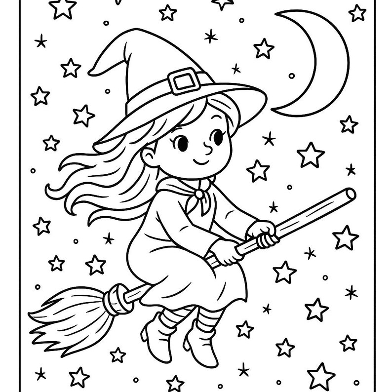 Cute and Spooky Halloween Coloring Pages for Kids | 7 Fun Detailed ...