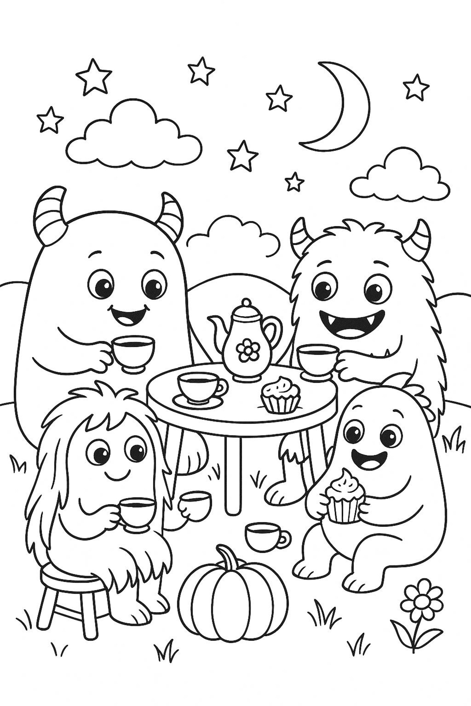 Cute and Spooky Halloween Coloring Pages for Kids | 7 Fun Detailed ...
