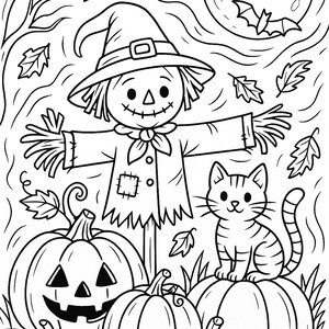 Deluxe Halloween Coloring Pages for Kids | 7 Detailed Coloring Sheets ...