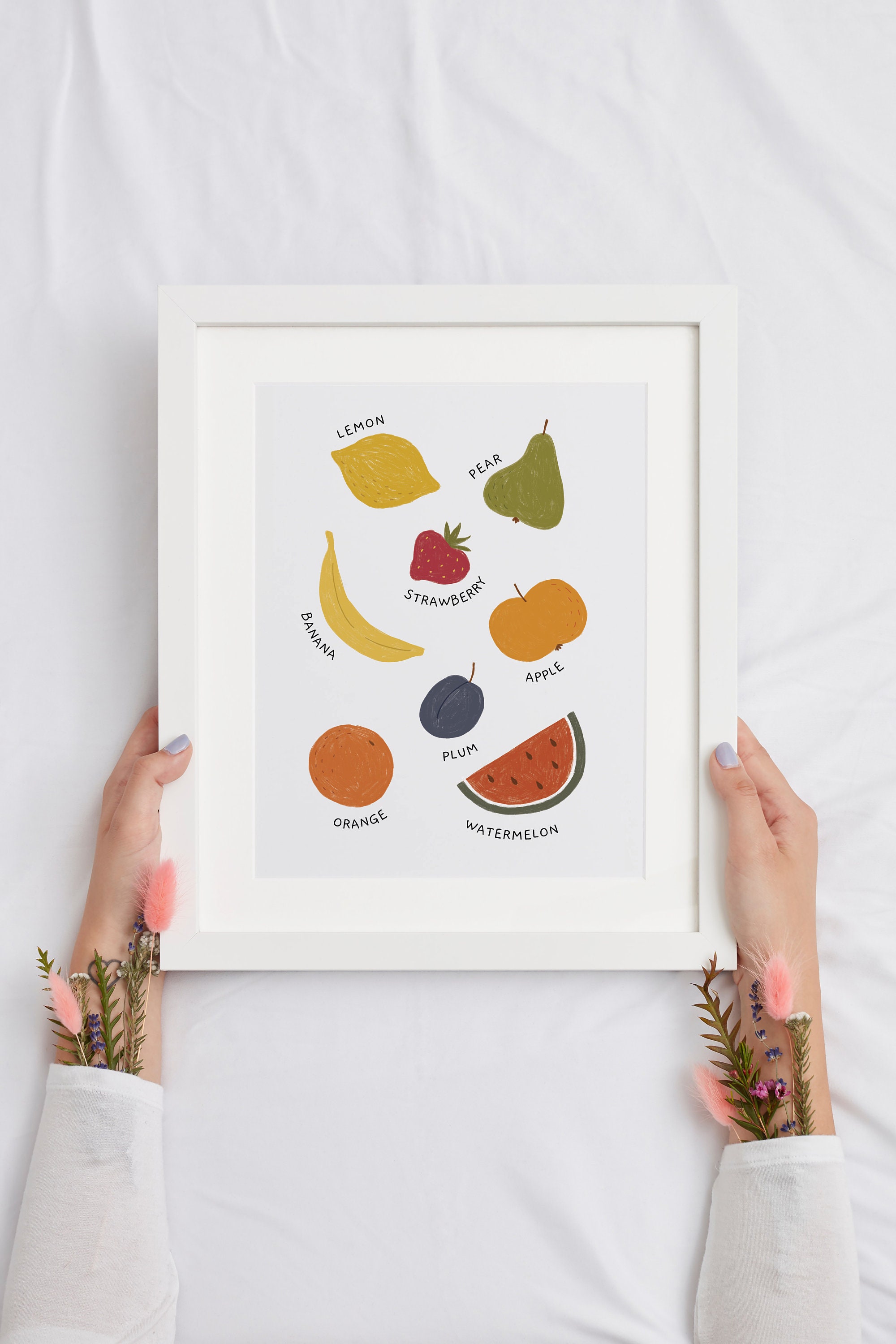 Fruit Educational Poster | Montessori Poster | Nursery Decor ...
