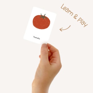 16 Vegetables Flash Cards | Montessori Flashcards | Educational ...