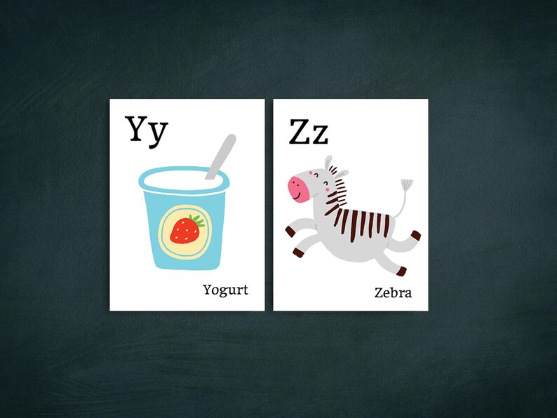 English Alphabet Flashcards Printable | Montessori Cards | Homeschool ...