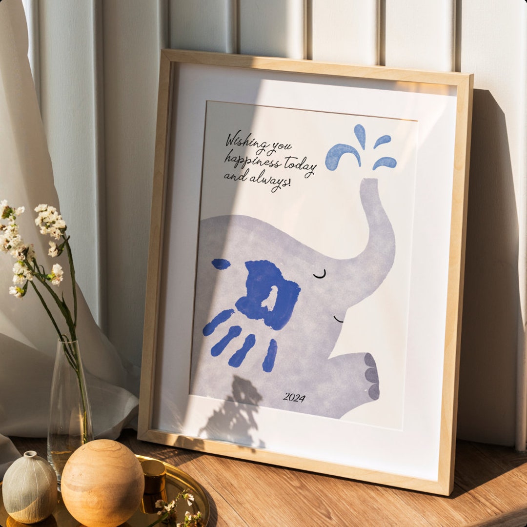 Handprint Craft | Birthday Gift for Mom, Dad, Grandma, Grandpa | Memory ...