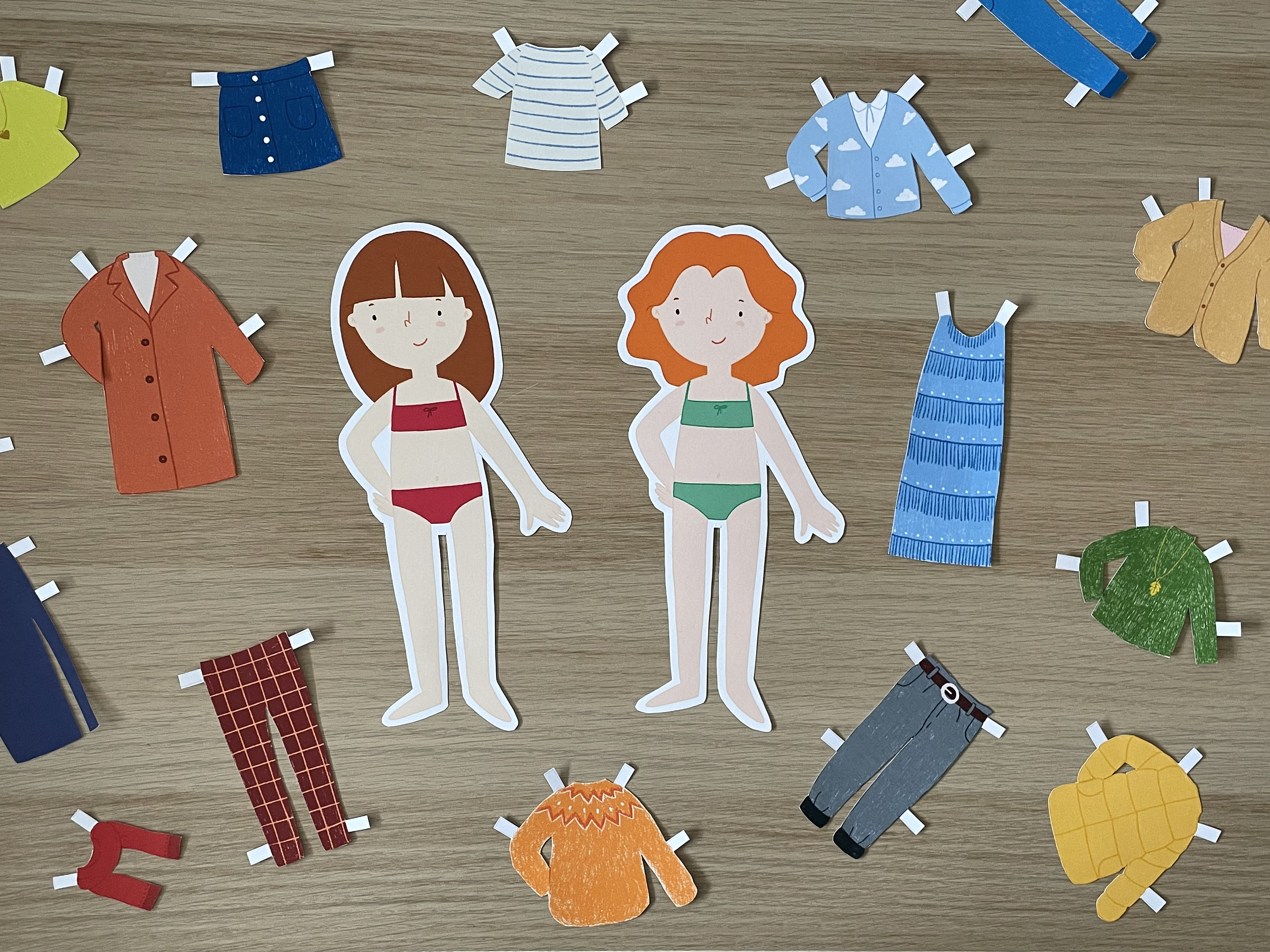 Printable Paper Dolls | Dolls Dress up | Craft Activity Kids - Etsy