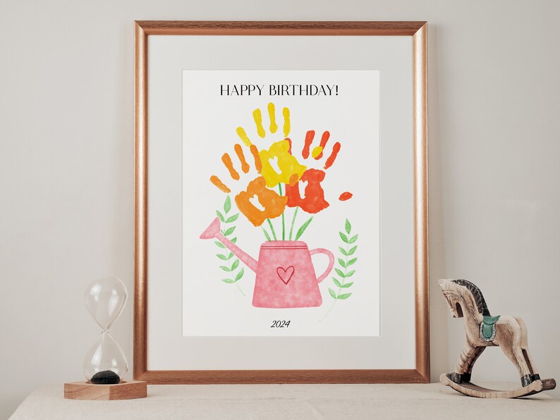 Handprint Craft | Birthday Gift for Mom, Dad, Grandma, Grandpa | Memory ...
