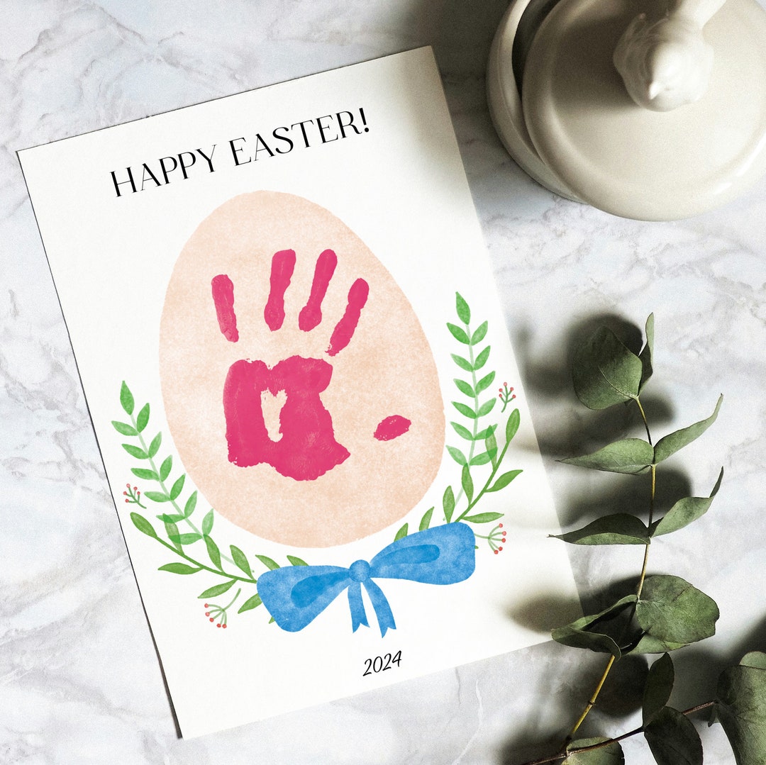 Easter Handprint Craft Memory Keepsake Preschool Activities Printable ...