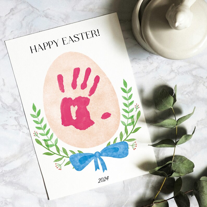 Easter Handprint Craft Memory Keepsake Preschool Activities Printable ...