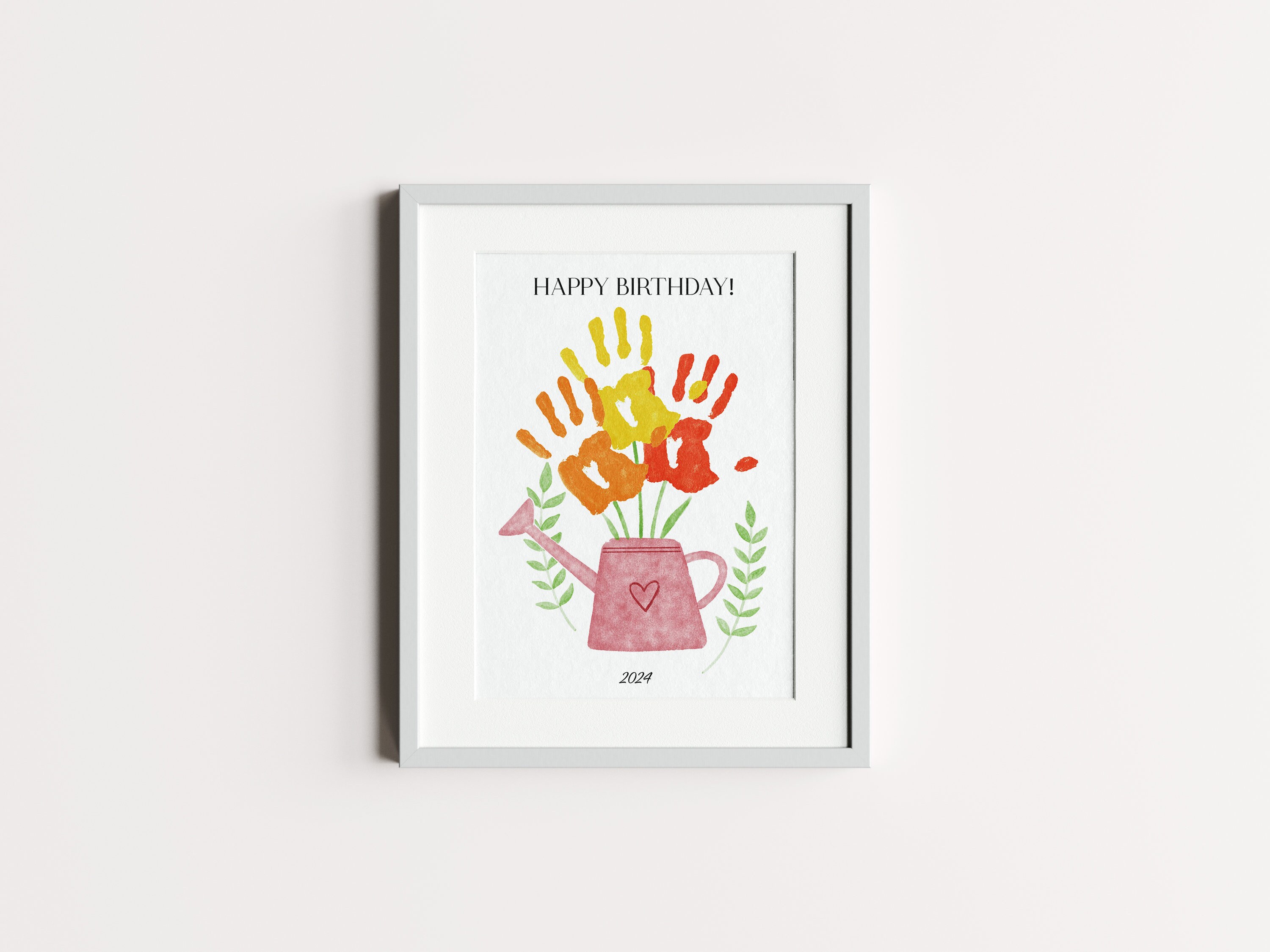 Handprint Craft | Birthday Gift for Mom, Dad, Grandma, Grandpa | Memory ...