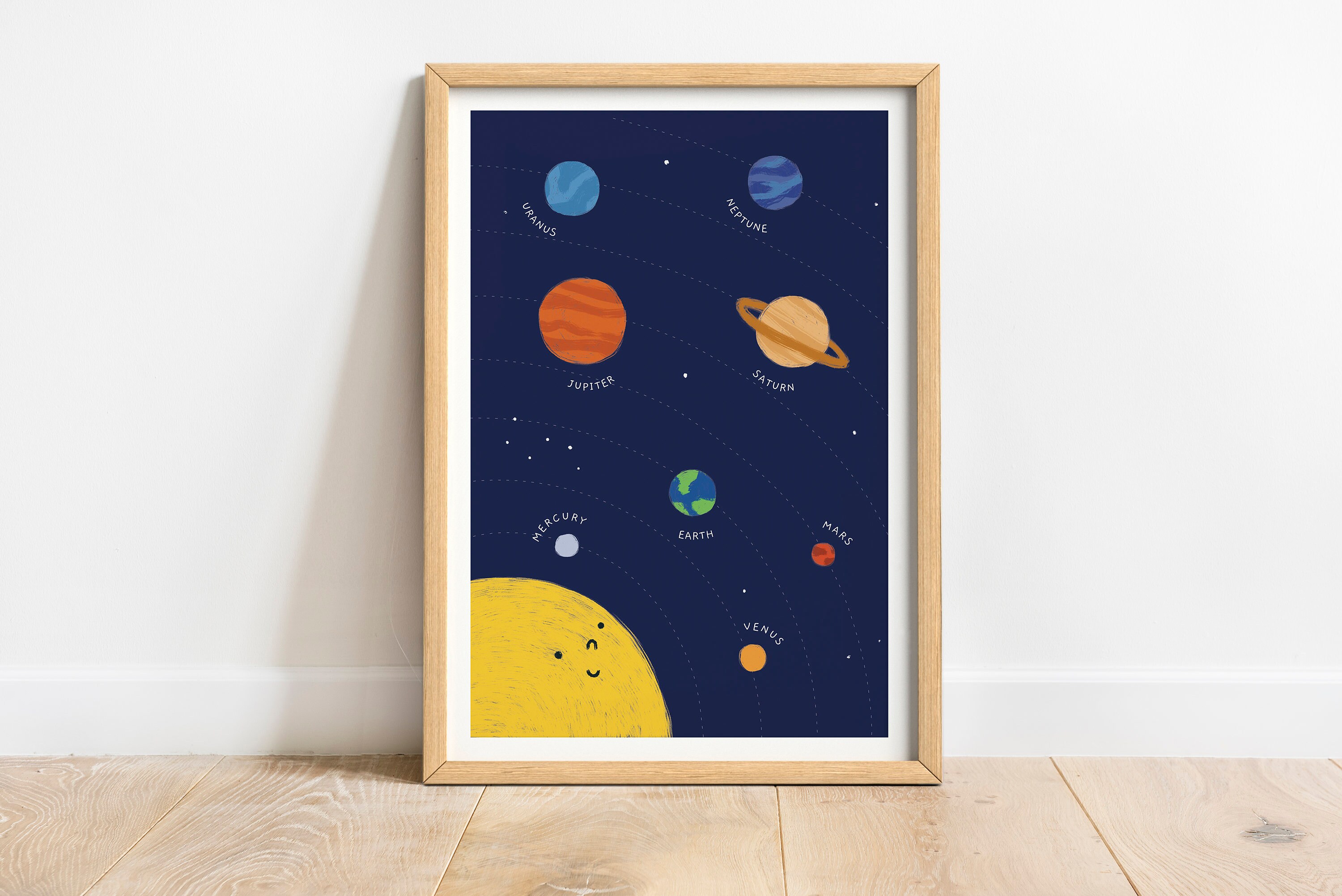 Solar System Educational Poster | Montessori Poster | Nursery Decor ...