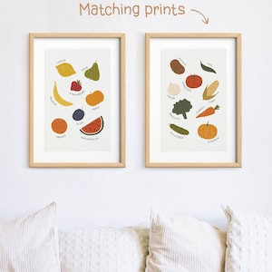 Fruit Educational Poster | Montessori Poster | Nursery Decor ...