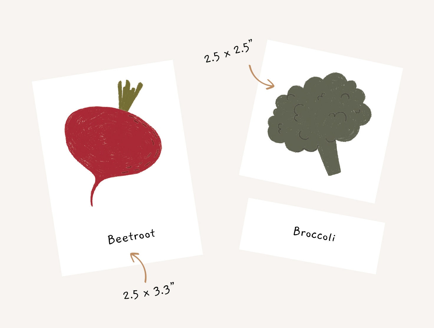 16 Vegetables Flash Cards | Montessori Flashcards | Educational ...