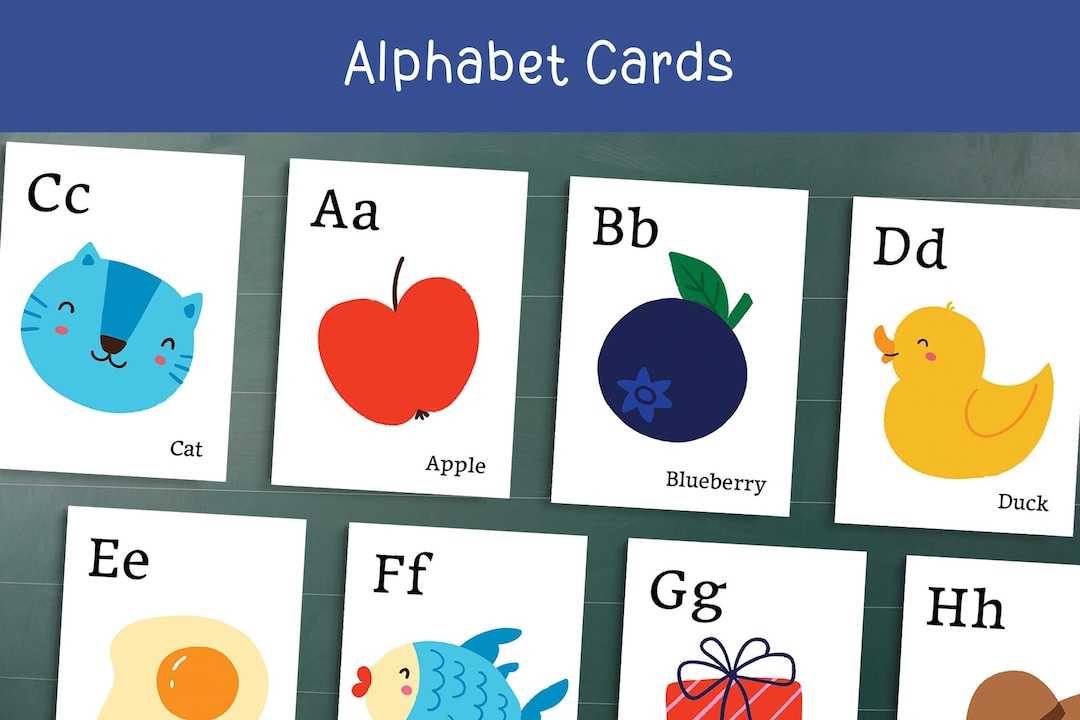 English Alphabet Flashcards Printable | Montessori Cards | Homeschool ...