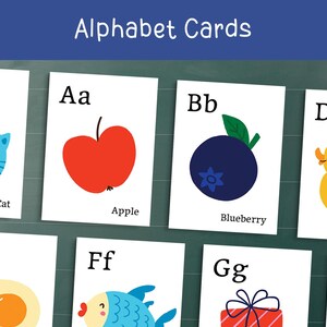English Alphabet Flashcards Printable | Montessori Cards | Homeschool ...