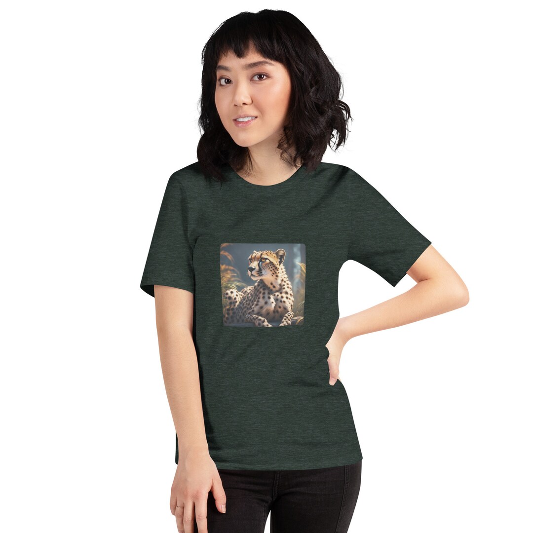 Cheetah T-shirt, Cheetah Art Shirt - Etsy