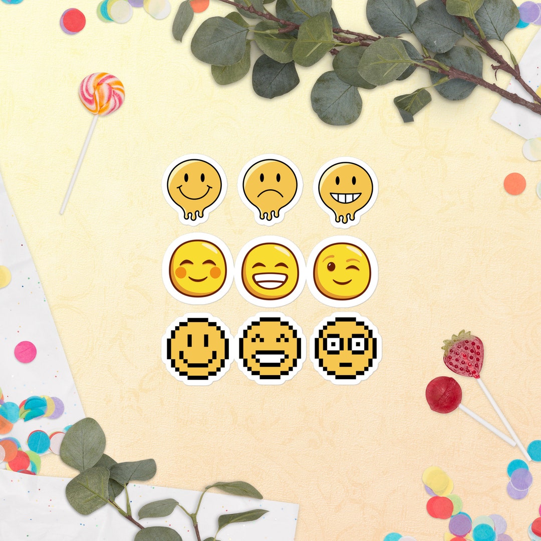 Smiley Faces Stickers - Etsy