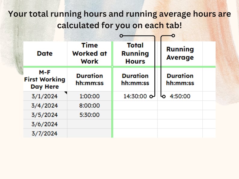 Time Tracker Spreadsheet Time in Time Out Google Sheets Side Hustle Day ...