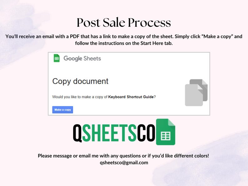 Google Sheets Keyboard Shortcut Guide Printable PDF and Editable ...