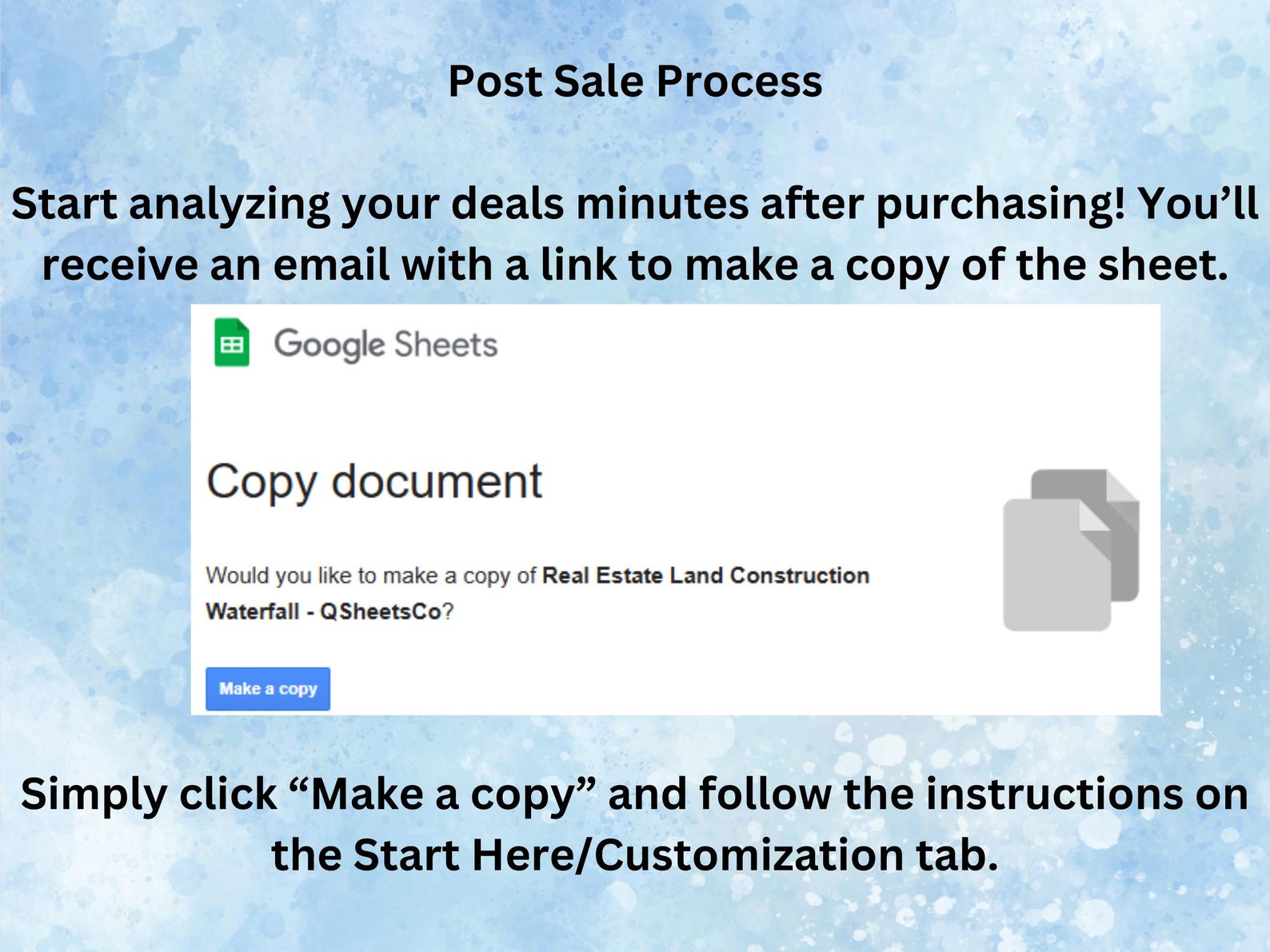 Real Estate Land Construction Waterfall Google Sheet Tracker Return on ...