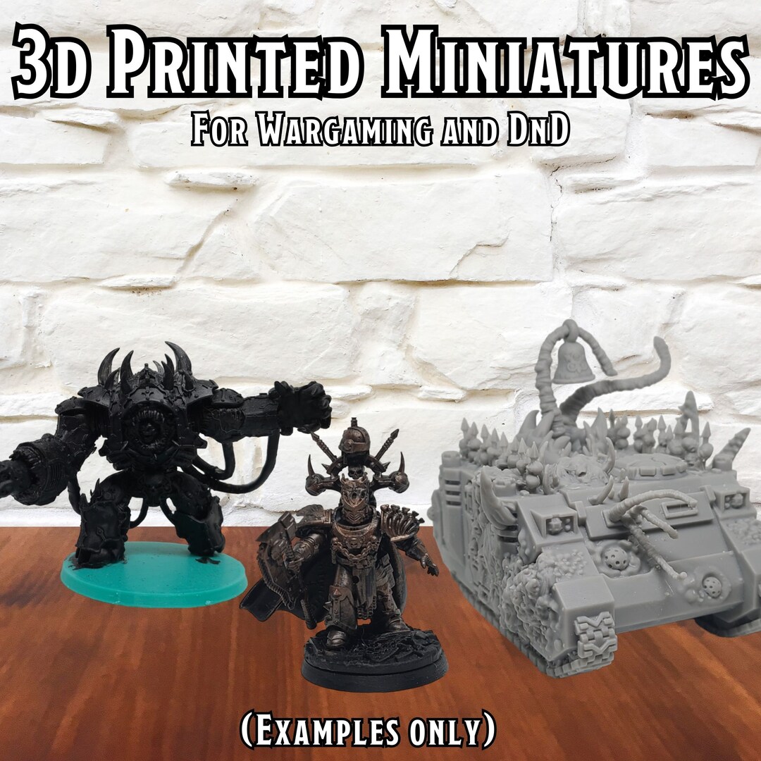 Resin 3D Printed Wargaming Miniature Proxies Table Top - Etsy Canada