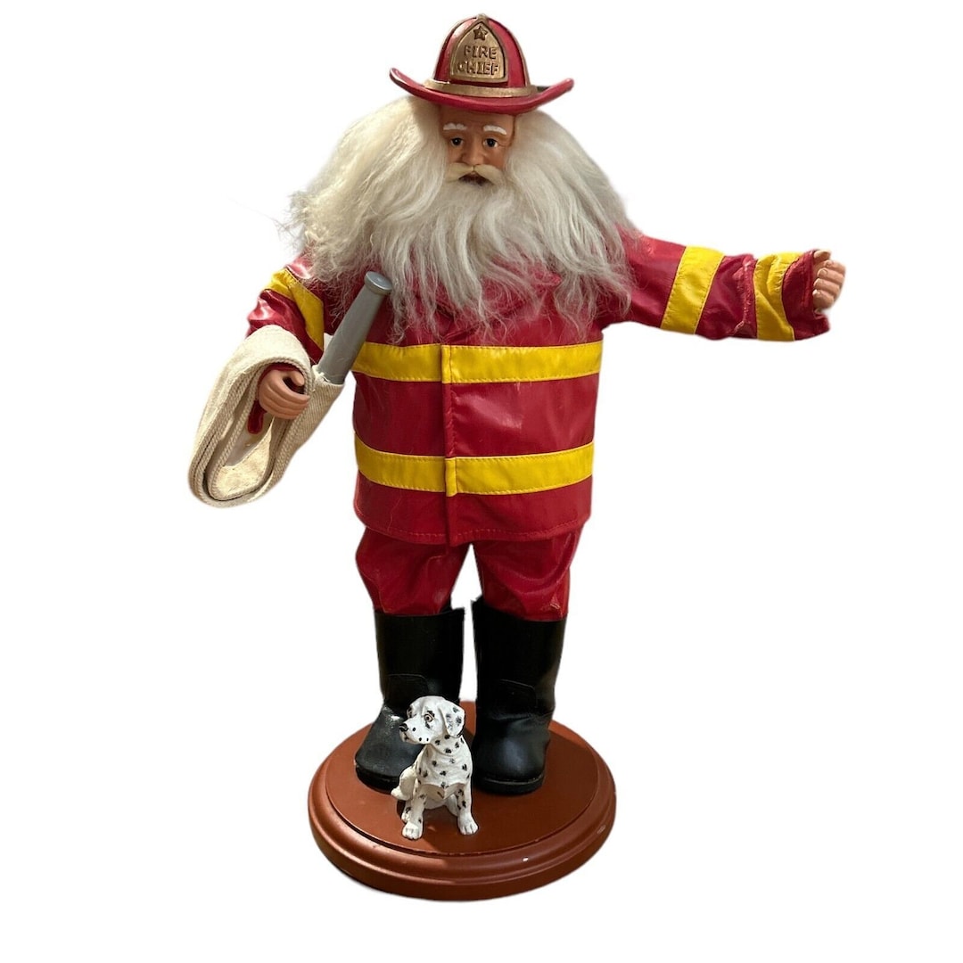 Santa 18 Fireman Visions of Santa Figurine Home for the Holidays - Etsy