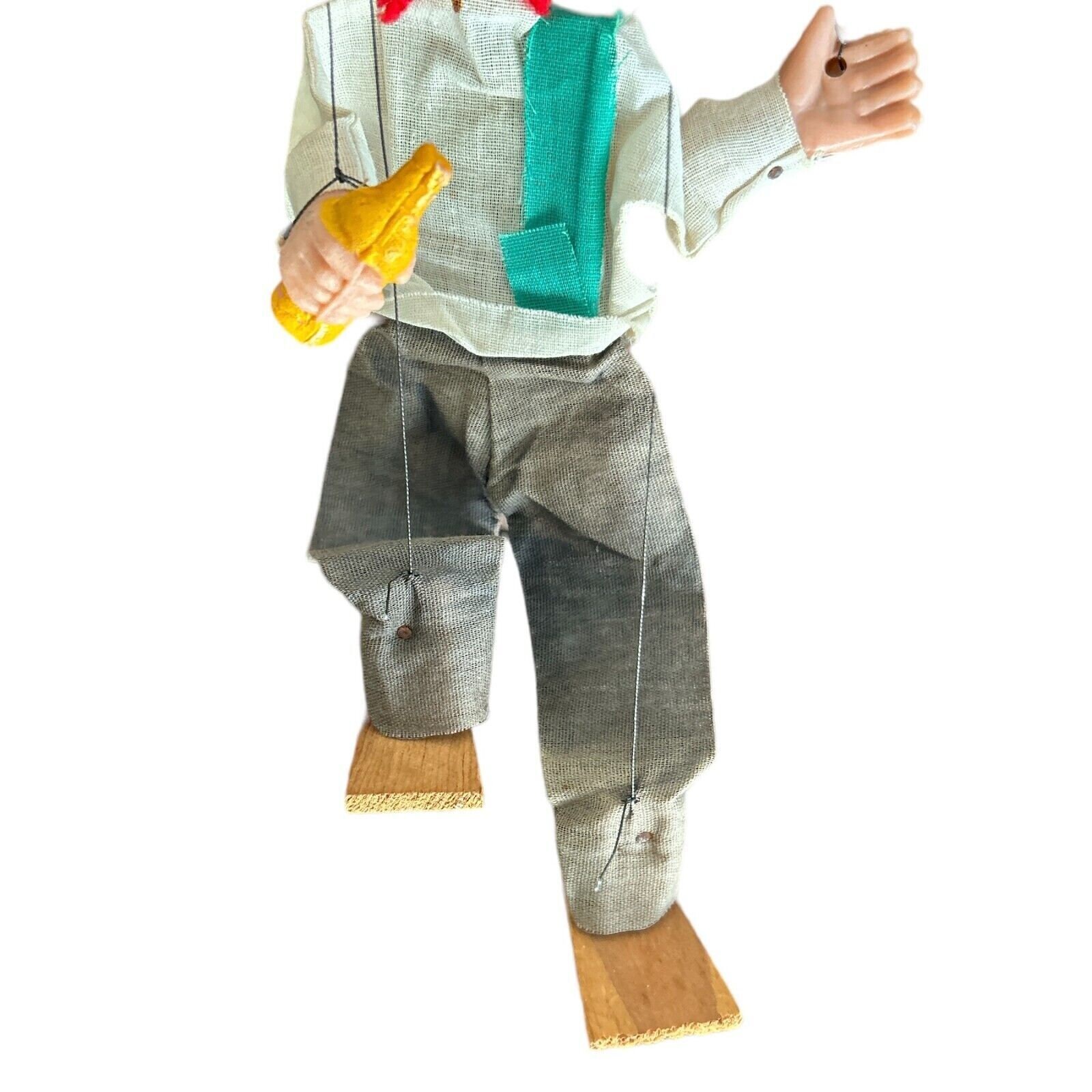 Vintage Mexican Marionette String Puppet Drinking Folk Art - Etsy