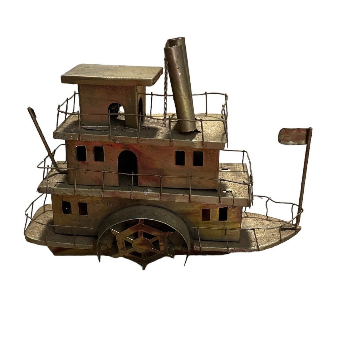 Vintage Sankyo Metal Copper Steamboat Wind-up Music Box - Etsy