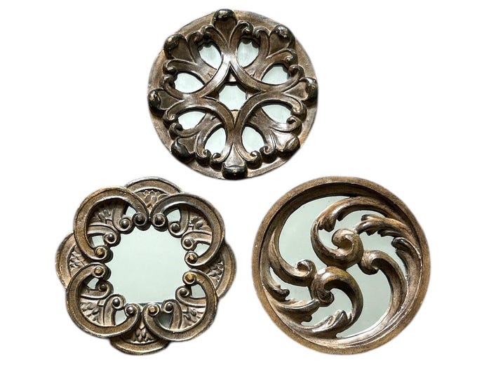 Trio of Rustic Resin Celtic Knot Wall Decor Mirrors - Etsy
